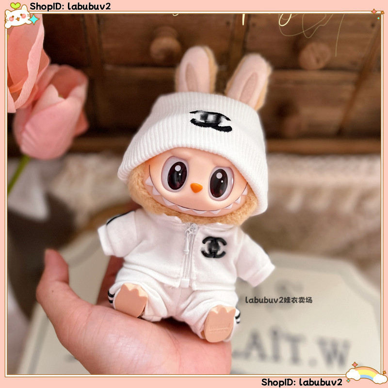 Labubu衣服,品牌運動服+帽子,適用於labubu馬卡龍/labubu v2/baoao/liila | 蝦皮購物