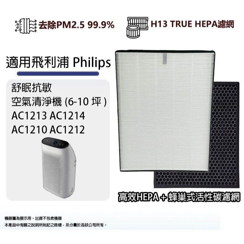 (全新)HEPA+活性碳濾心｜Philips飛利浦｜AC1213｜AC1212｜AC1215｜AC1216｜AC121 | 蝦皮購物