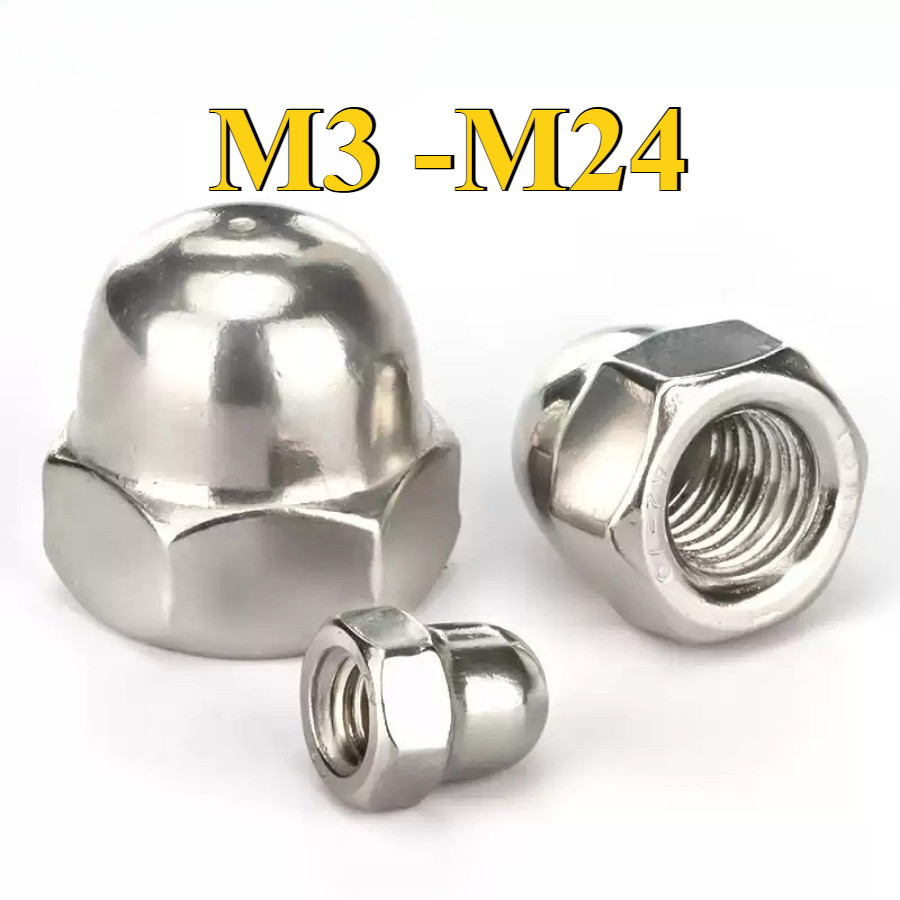 （快速出貨）堡型螺帽/蓋形螺母304不鏽鋼螺絲帽M3/M4/M5-M24（XZM-RM-TW-y） | 蝦皮購物