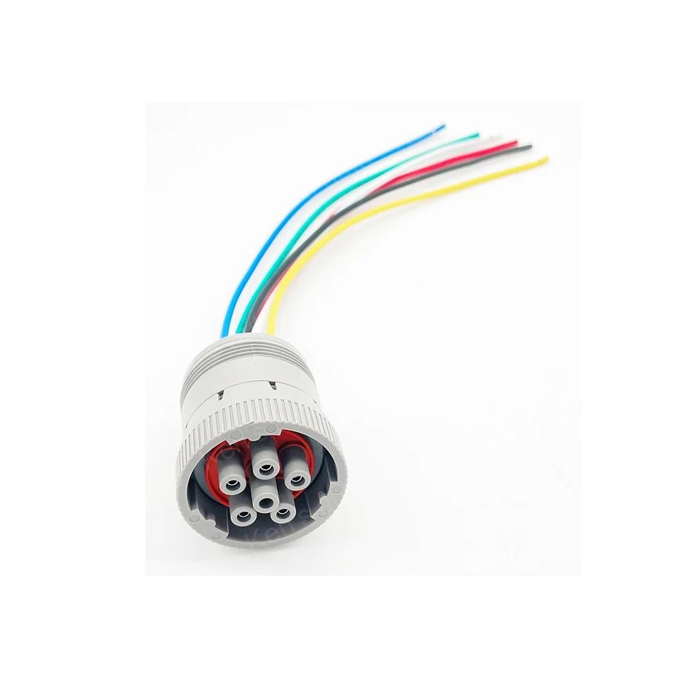 Deutsch 診斷電纜 Deutsch 連接器 HD16-6-96S HD10-6-96P 線束圓形汽車插頭 6pin | 蝦皮購物