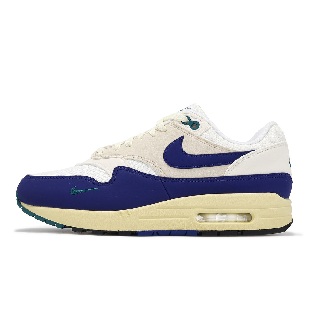 Nike 休閒鞋 Air Max 1 男鞋 白 藍 復古奶油中底 氣墊 運動鞋 [ACS] FQ8048-133 | 蝦皮購物