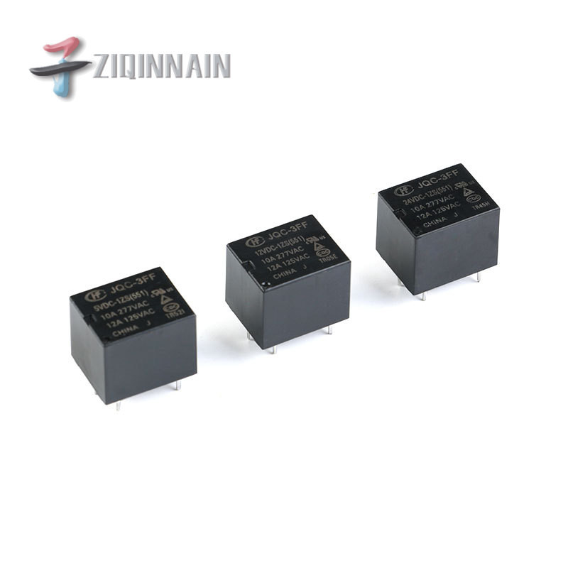 宏發繼電器 HF3FF-JQC-3FF- 005 012 024-1ZS 1組轉換10A 5腳 | 蝦皮購物