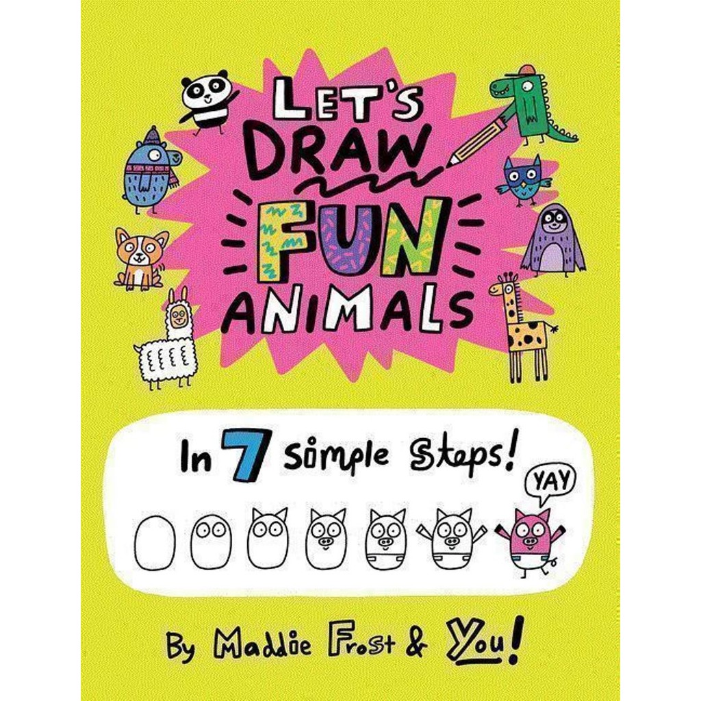 Let's Draw Fun Animals: In 7 Simple Steps/Maddie Frost【禮筑外文書店】 | 蝦皮購物