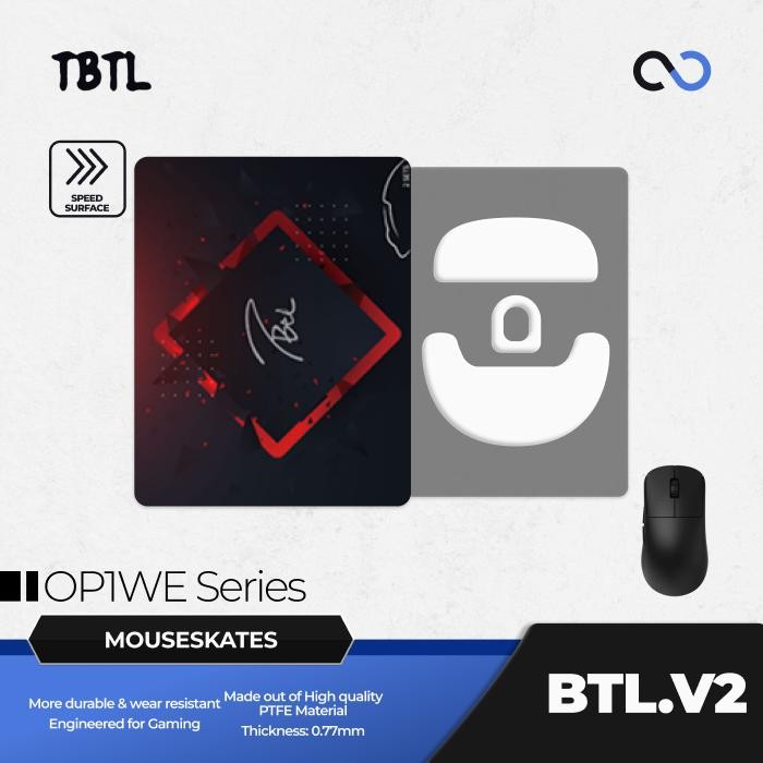 TBTL BTL V2 Endgame Gear OP18K OP1WE OP1 系列鼠標腳鼠標滑板 PTFE 適用於布 | 蝦皮購物