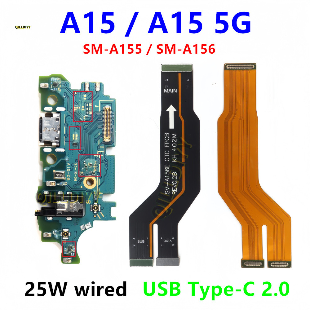 SAMSUNG 適用於三星 Galaxy A15 5G A155F A156B A156U A156E 底座連接器 US | 蝦皮購物
