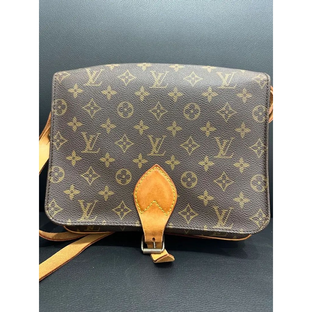LOUIS VUITTON 路易威登 肩背包 M51252 老花Monogram cartouchiere GM mer | 蝦皮購物