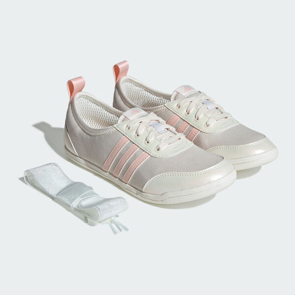 Adidas Diona Ballet JR7317 女 運動休閒鞋 芭蕾風 復古 舒適 米白 粉紅 | 蝦皮購物
