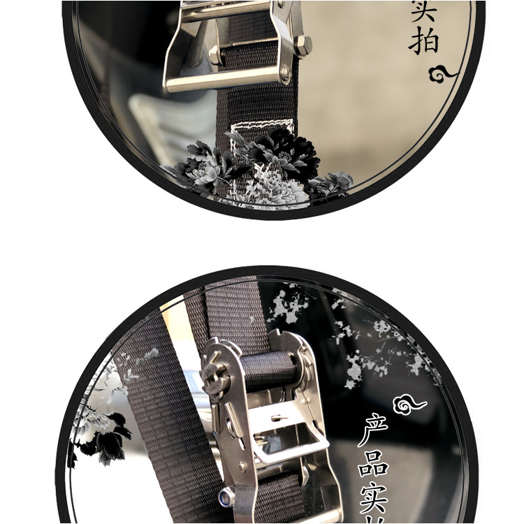 【52mm不銹鋼棘輪緊繩器】無鉤自鎖式｜5噸級貨物捆綁帶｜卡車/自駕遊專用｜防銹304材質｜附防盜鎖扣｜不卡頓不掉色 | 蝦皮購物
