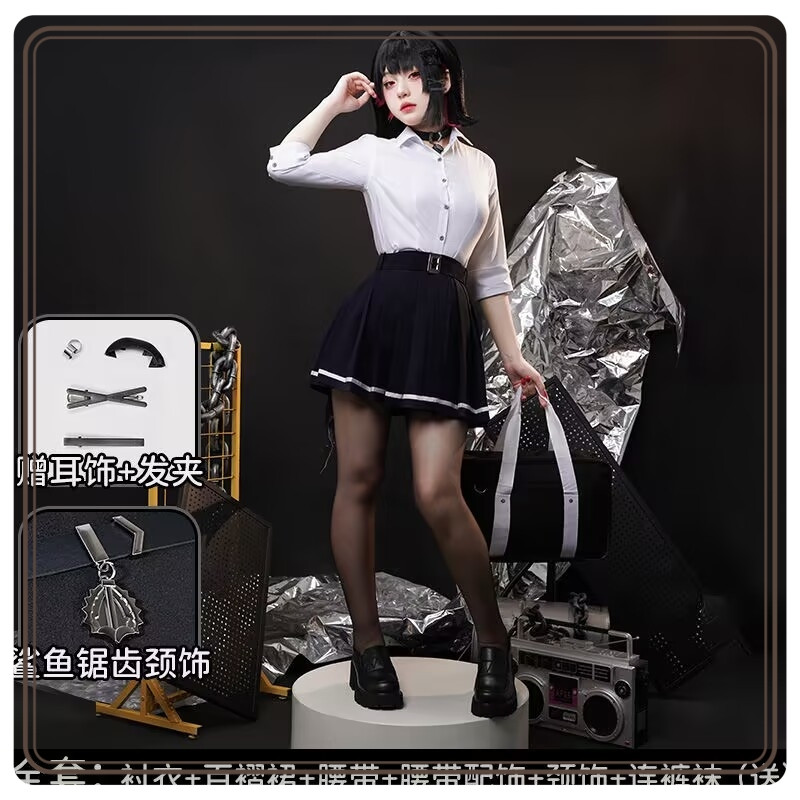 【喵屋小鋪】 遊戲絕區零cos 艾蓮喬cos 鯊魚妹JK制服cos女裝 絕區零cos艾蓮喬鯊魚妹 維多利亞家政 鯊魚妹假 | 蝦皮購物