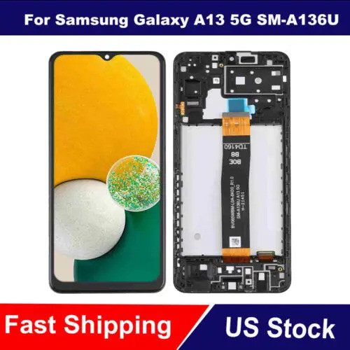 適用於三星Galaxy A13 5g SM-A136U顯示器LCD觸摸屏數字化儀框架 | 蝦皮購物