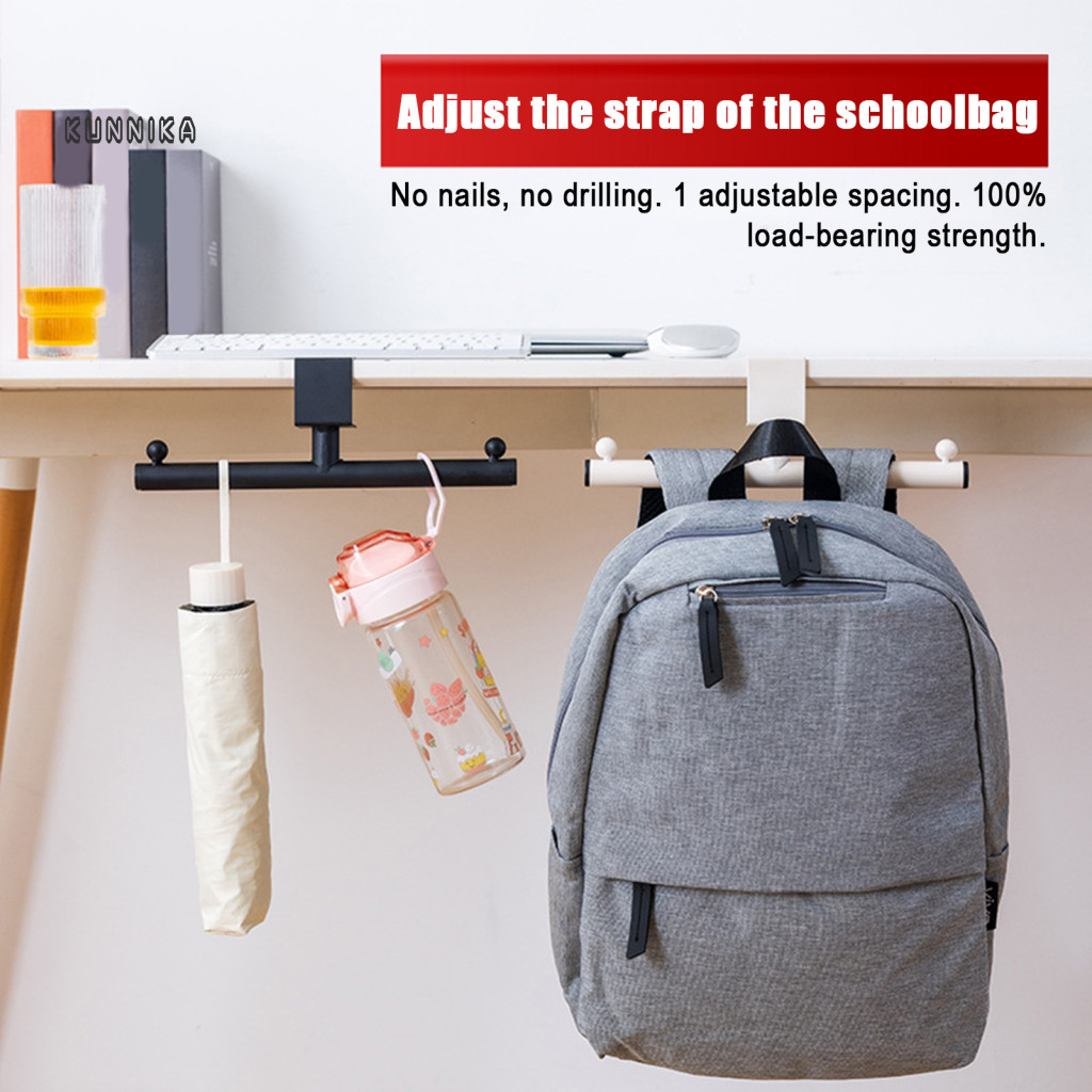 昆尼卡-♀ 桌面掛鉤收納架可調節桌下背包衣架掛鉤強力承重易於安裝,適用於東南亞買家 | 蝦皮購物
