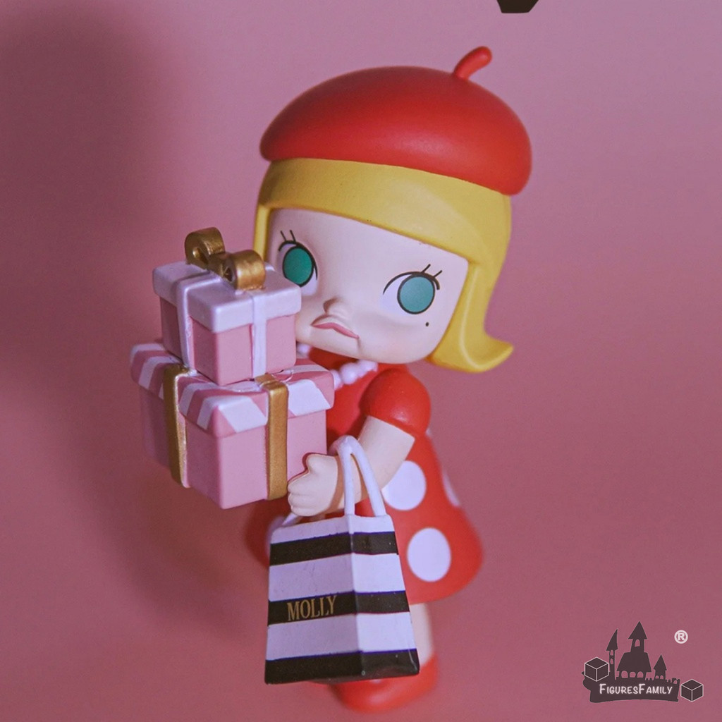 【正品】POPMART MOLLY VIP BJD 娃娃和購物莫莉公仔擺件禮物 | 蝦皮購物