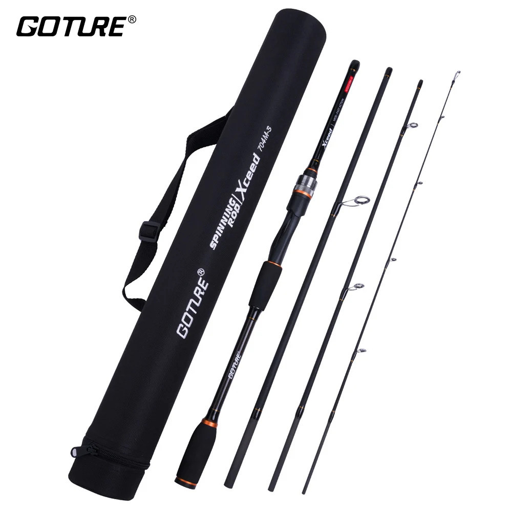 Goture Xceed 旋壓鑄造碳素釣魚竿 3.6m 3.0m 2.7m 2.4m 2.1m 1.98m 輕型 4 節 | 蝦皮購物