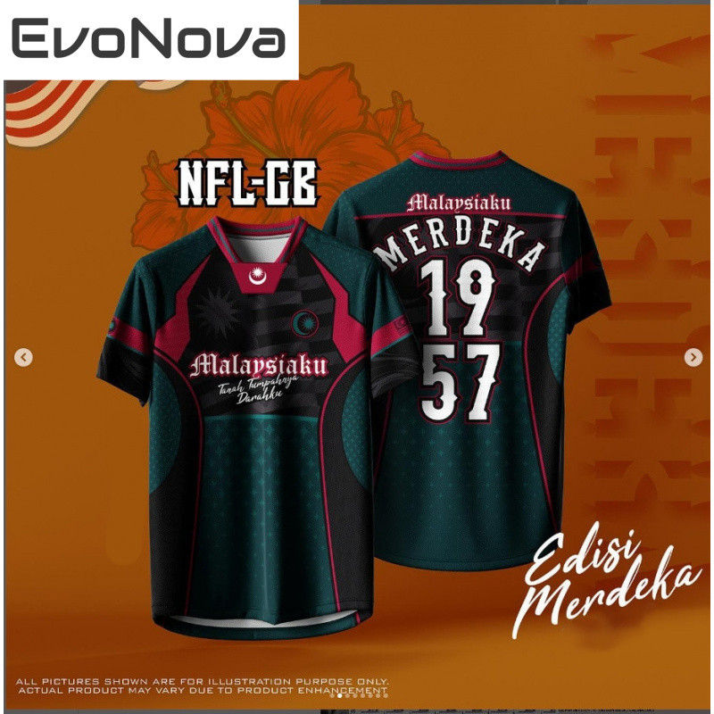 Baju Merdeka 68 Tahun baju jersey 民族 T 恤 2025 Merdeka 2024 M | 蝦皮購物