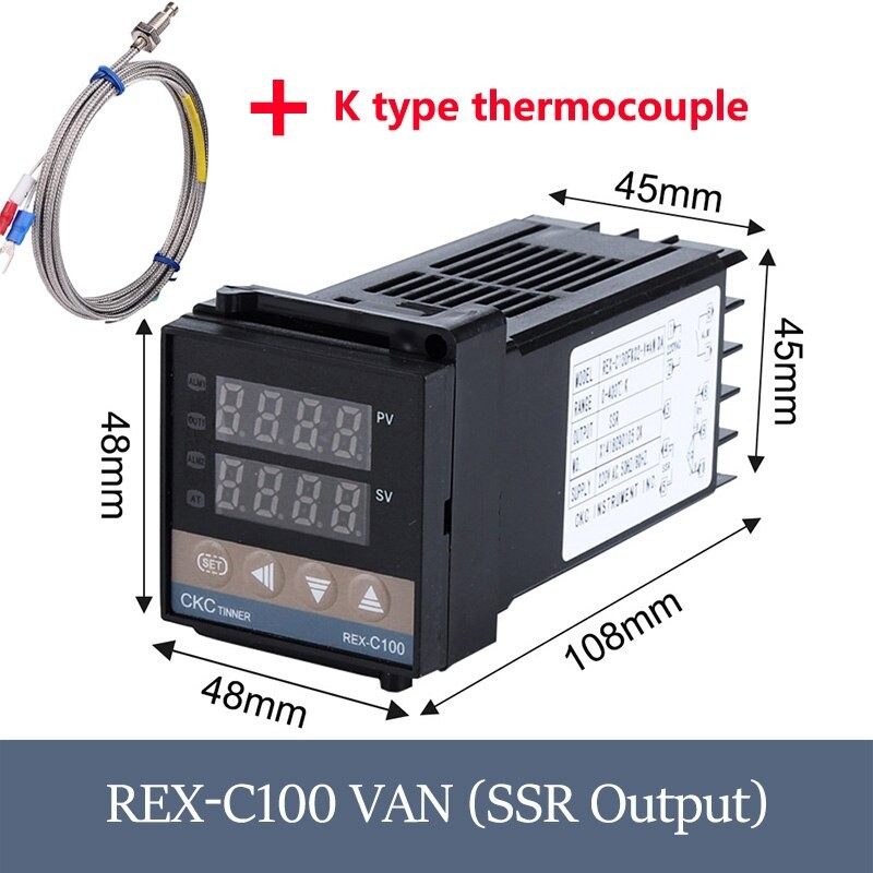 PID RKC數字智能工業溫控器240V繼電器REX-C100-C400-C700-C900溫控器SSR繼電器輸出 | 蝦皮購物