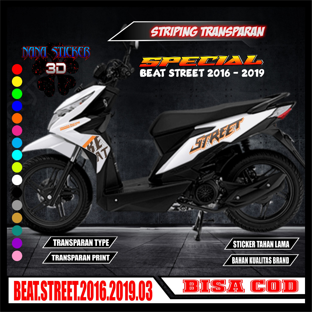 透明條紋 HONDA BEAT STREET 2016 2019 HONDA BEAT STREET 2016 2019 | 蝦皮購物