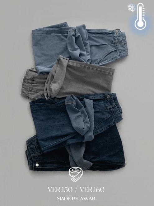 Codibook｜韓國 AWAB Ice School 細褶寬褲[現貨-藍色/M]牛仔褲 女裝 | 蝦皮購物