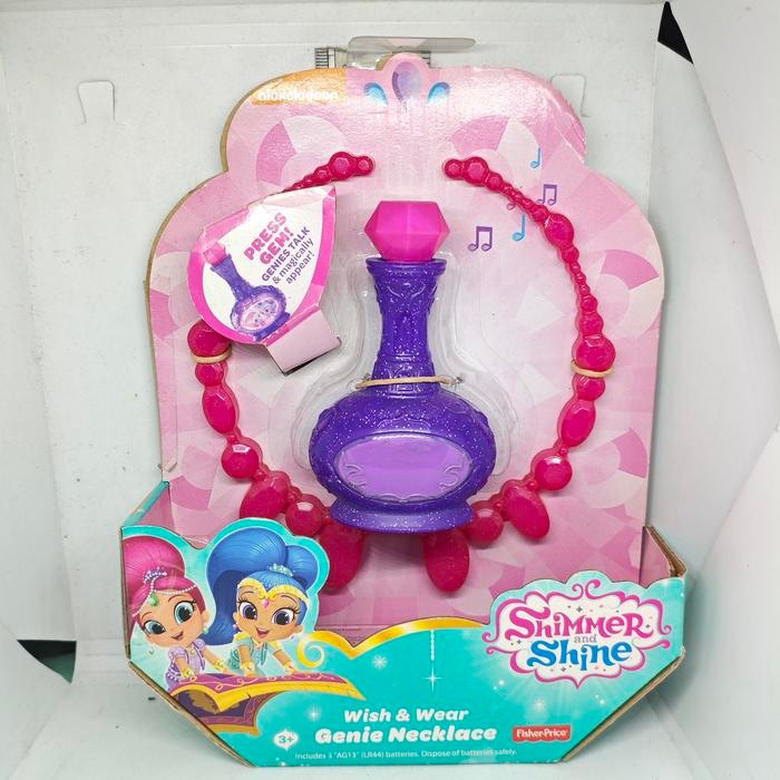 KYKYKY Fisher Price Shimmer and Shine Wish Wear Genie 項鍊原創女孩 | 蝦皮購物