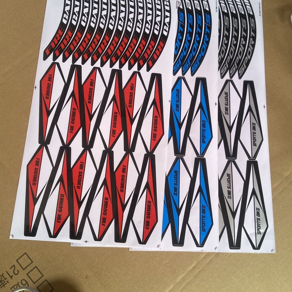 腳踏車輪貼花3一件式輪貼花一張Bicycle wheel decal 3-in-1 wheel decal, one p | 蝦皮購物
