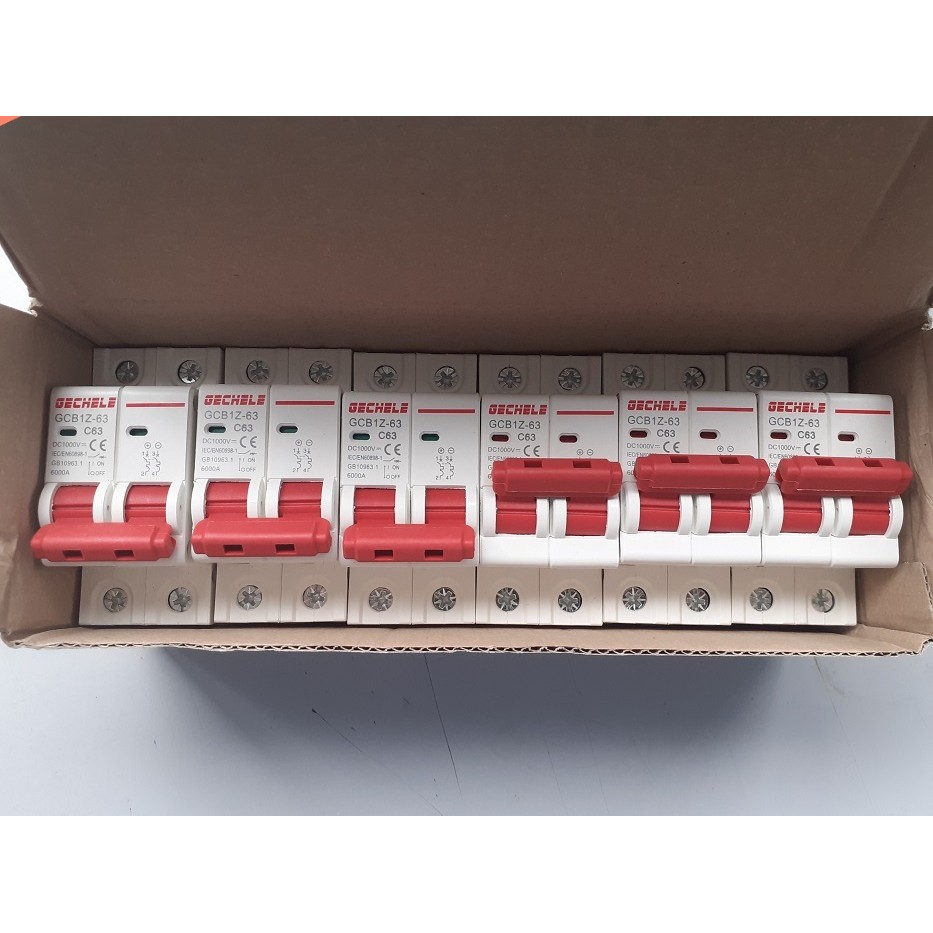 Aptomat CB 1000V DC 2P 16A 20A 32A 63A GECHELE 太陽能係統專用光電斷路器 | 蝦皮購物