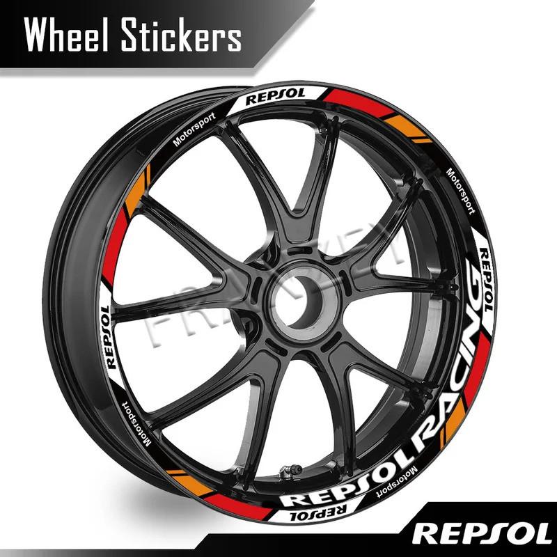 HONDA 適用於本田 CBR250R VFR 400 CBR600RR CBR1000RR Repsol 摩托車車輪貼 | 蝦皮購物