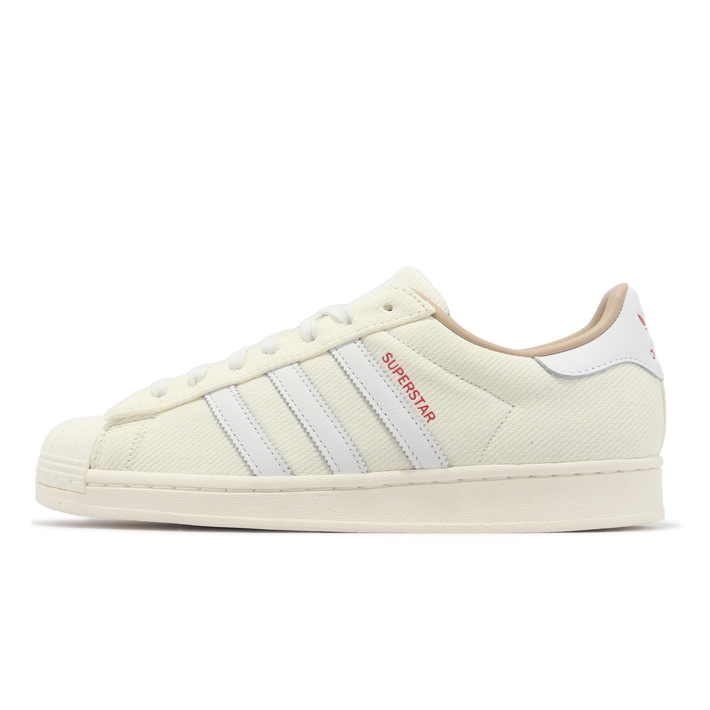 adidas 休閒鞋 Superstar 米白 牛仔布 奶茶色 愛迪達 三葉草 男鞋 女鞋 【ACS】 IF7905 | 蝦皮購物