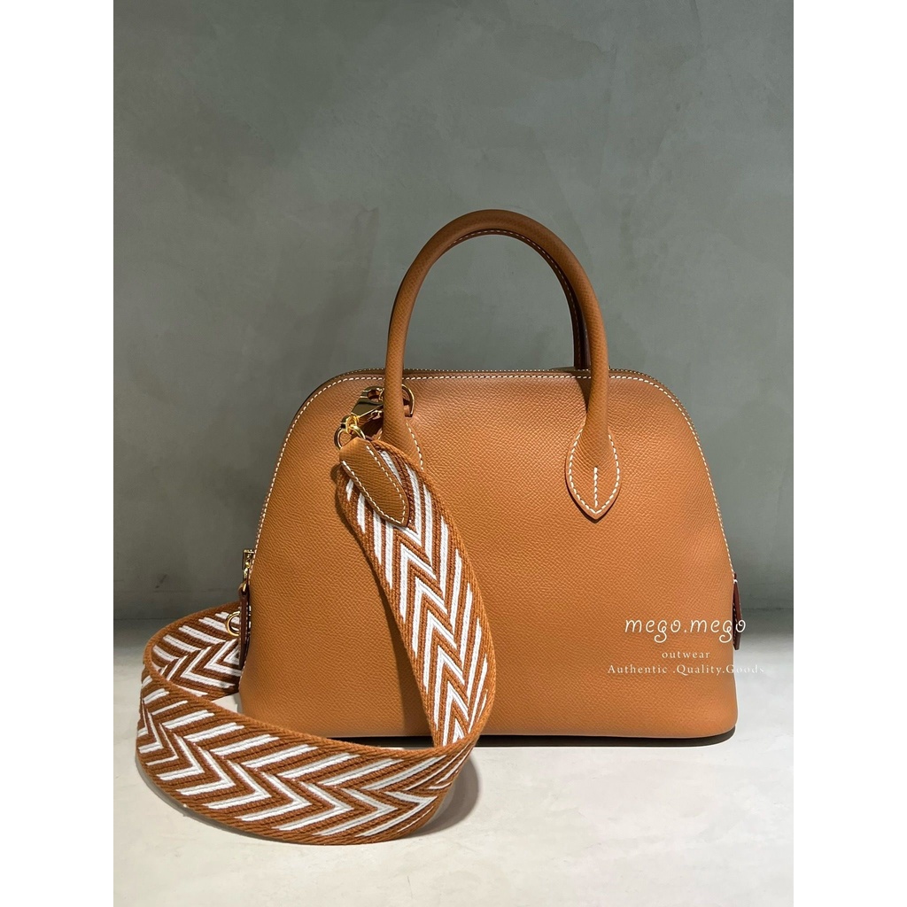Hermès Bolide 25 金棕色 金扣 | 蝦皮購物