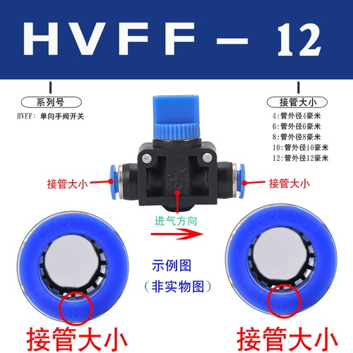 【量大價優】手閥開關閥BUC-4/6/8/10/12mm軟管氣管氣動快速接頭HVFF閥變徑BUG | 蝦皮購物