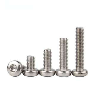 【XJK】 304不鏽鋼梅花防盜螺絲 圓頭螺釘不帶針帶柱芯盤頭螺栓 M2 M3 M4 M5 | 蝦皮購物