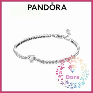 Dora Shop Pandora潘朵拉 璀璨之心粉紅寶石 銀/玫瑰金 手鏈 情侶 祝福 輕奢 情人節 禮物 | 蝦皮購物