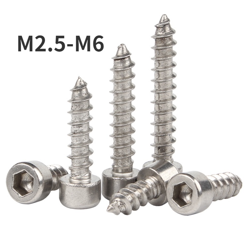 【XJK】SUS304內六角自攻螺絲 杯頭自攻螺絲 音箱螺釘 M2.5 M3 M4 M5 M6 | 蝦皮購物