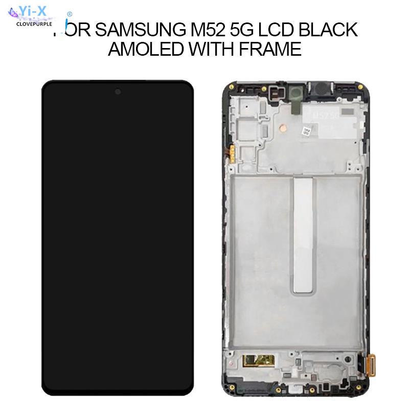 SAMSUNG 1x M526 顯示屏適用於三星 Galaxy M52 5G 液晶觸摸屏數字化儀 M526B 組裝維修零 | 蝦皮購物
