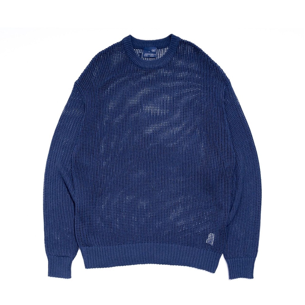 Centralpark.4pm Crew Neck Knit - City Blue | 蝦皮購物