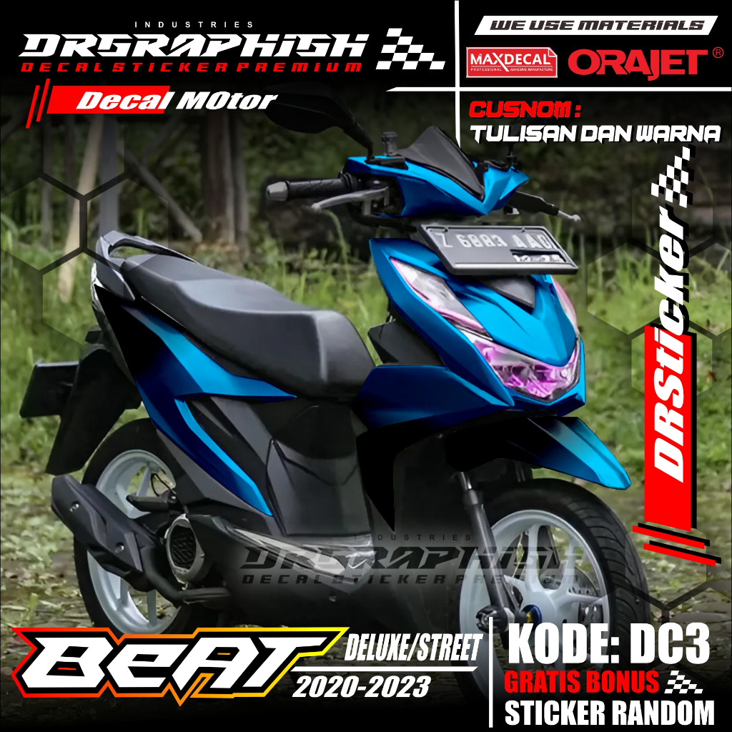 全新 Beat Decal Beat Deluxe 2020 全身貼花酷設計 | 蝦皮購物