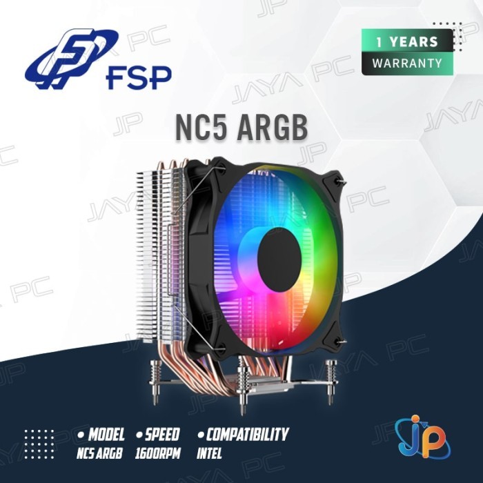 英特爾 Fsp NC5 ARGB CPU 空氣冷卻器風扇 Intel | 蝦皮購物