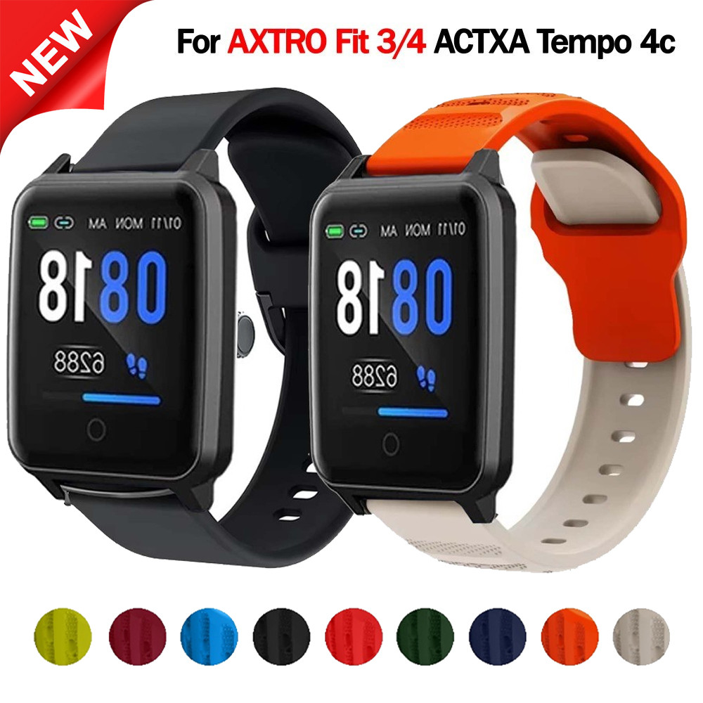 20 毫米矽膠錶帶適用於 AXTRO Fit 3/Fit 4/Actxa Tempo 4c/Actxa Tempo 5c | 蝦皮購物