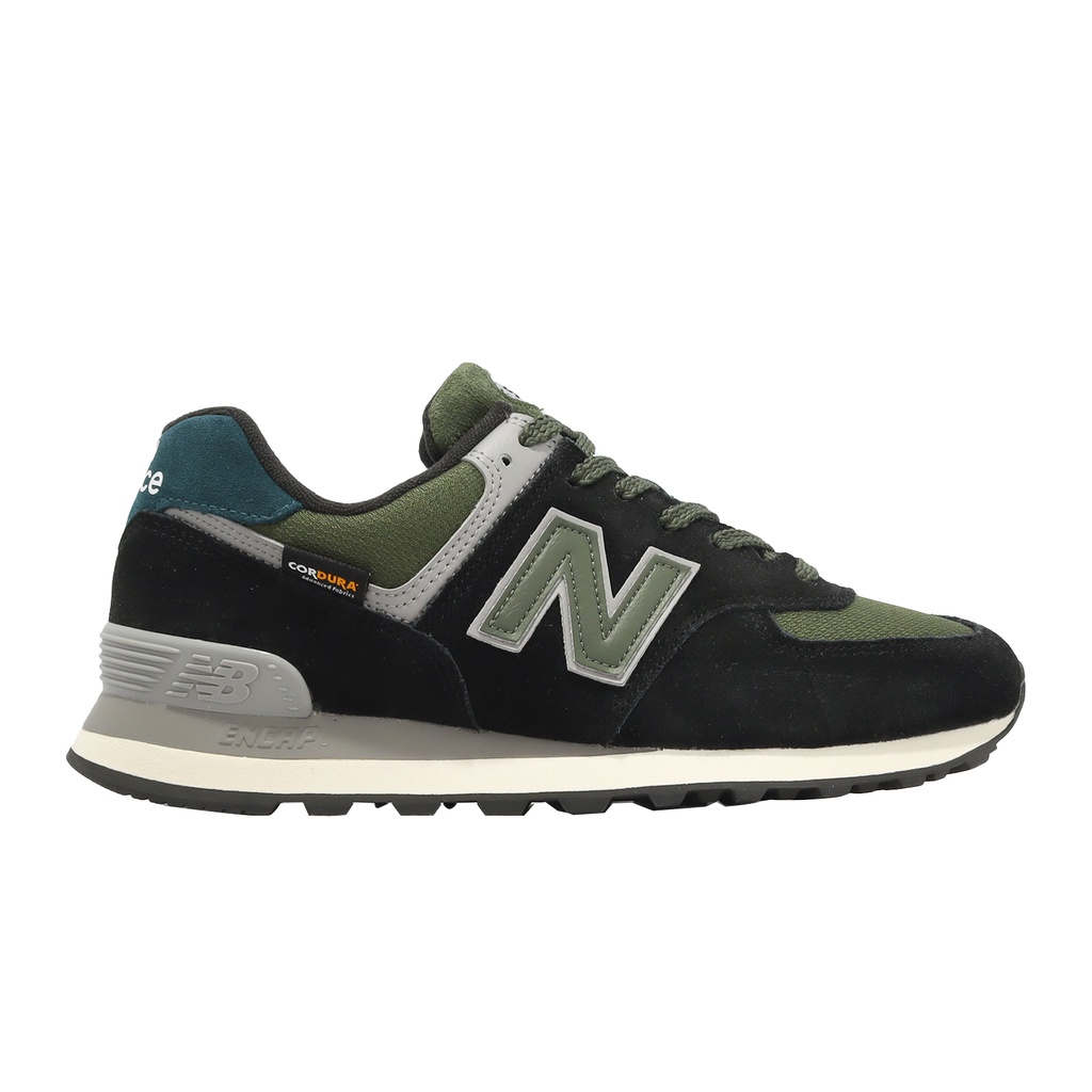 New Balance 574 黑 綠 麂皮 男女鞋 復古 抗撕裂材質 休閒鞋 NB [YUBO] U574KBG D楦 | 蝦皮購物