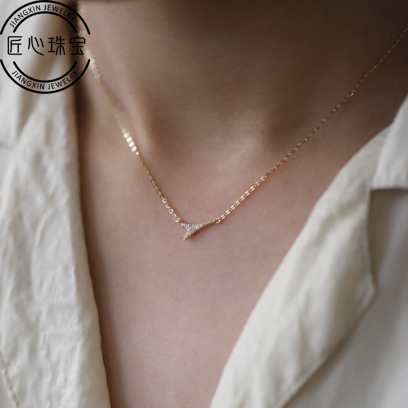 「匠心·純銀項鍊」S925銀鍍14K金 法國巴黎鐵塔造型項鍊 女神小眾迷你輕奢ins鎖骨鏈 ZY | 蝦皮購物