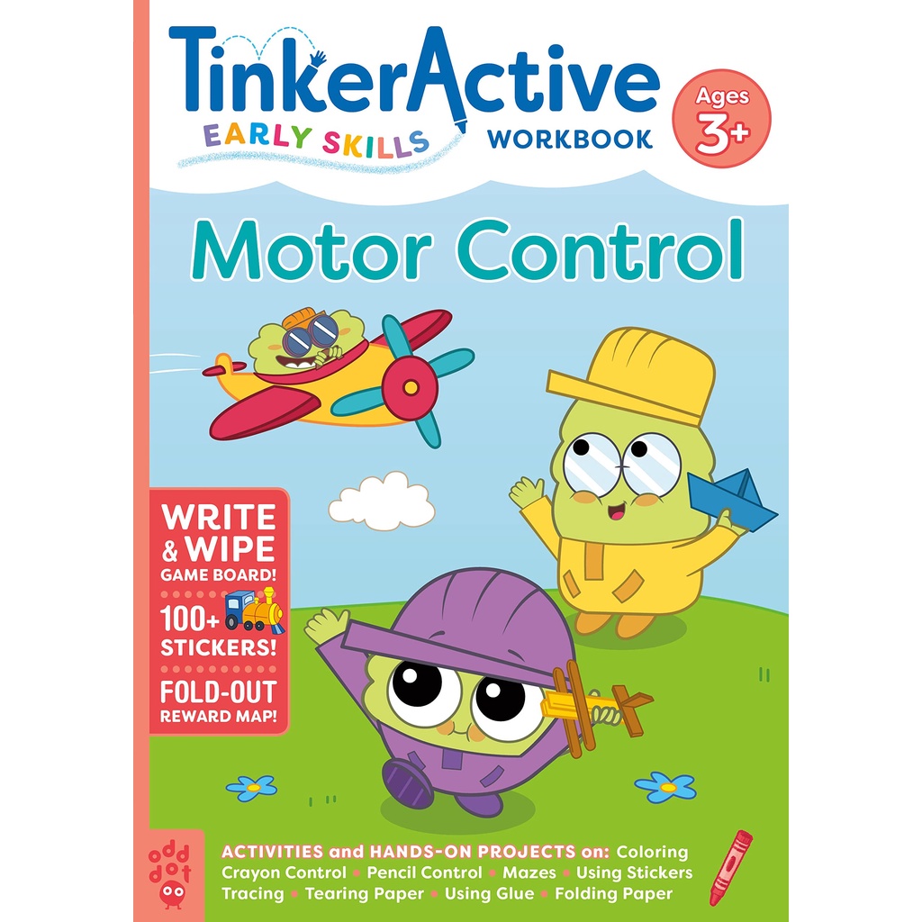 《Odd Dot》TinkerActive Early Skills Motor Control Workbook Ages 3+/Enil ...