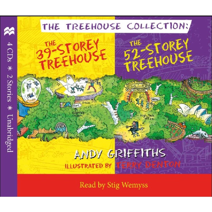 The 39- and 52-Storey Treehouse CD Set (4CDs: 2 stories, unabridged)(有聲 ...
