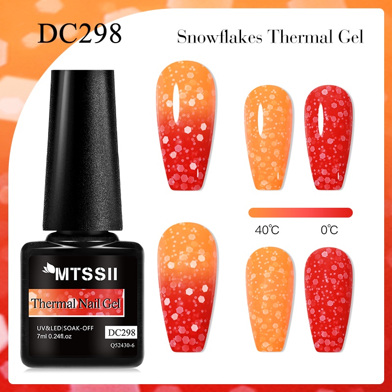 MTSSII 溫變橡皮底膠 溫變膠 溫變甲油膠 溫變光療膠 變色甲油膠 美甲凝膠 亮片閃粉膠 | 蝦皮購物