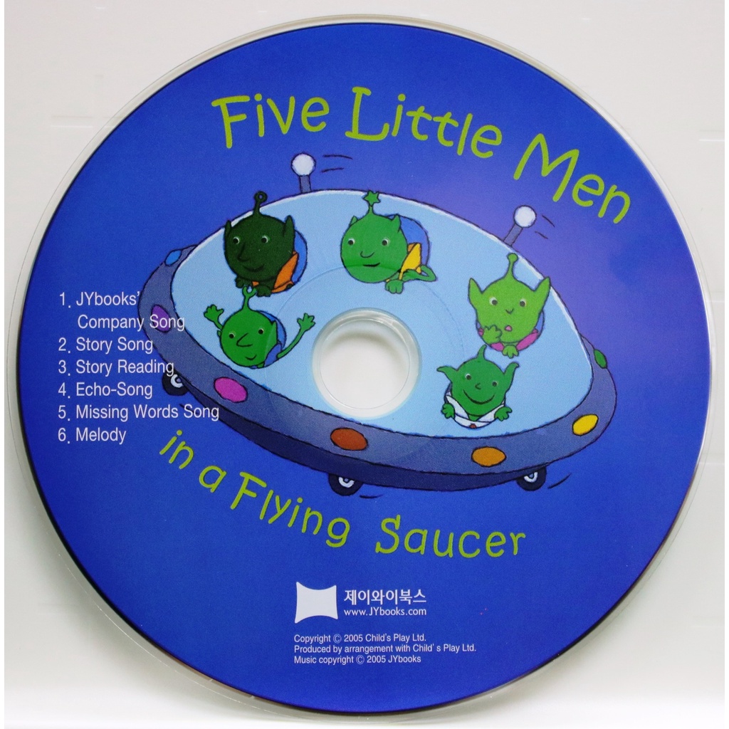 Five Little Men In A Flying Saucer (1CD only)(韓國JY Books版)廖彩杏老師推薦有聲書第4週 ...