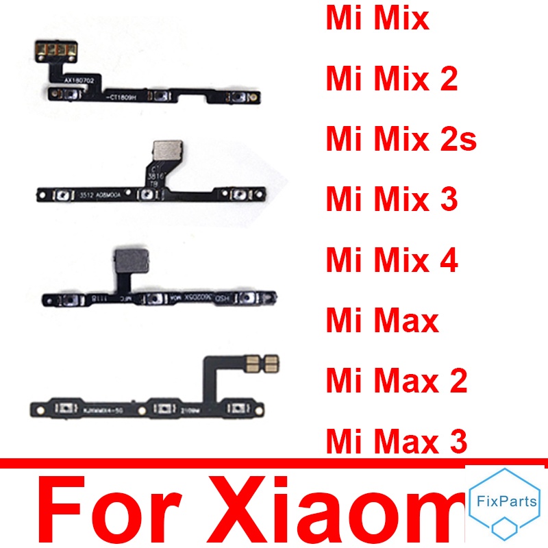 XIAOMI MI 適用於小米 Mi Mix 2 2s 3 4 Mix3 Mix4 Max 2 3 電源音量側鍵開關 F | 蝦皮購物