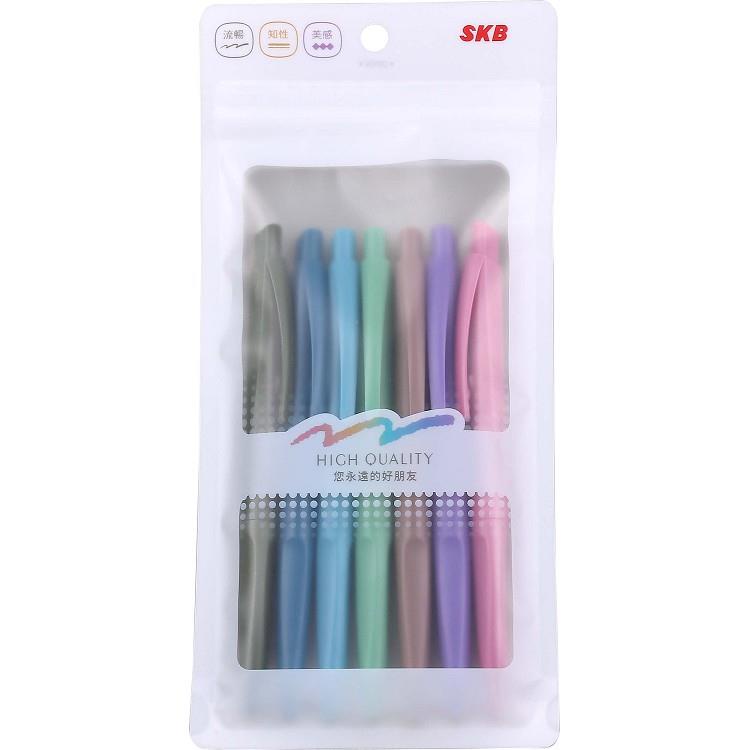 SKB G－1203 輕復古色按動鋼珠筆（7入）【金石堂】 | 蝦皮購物