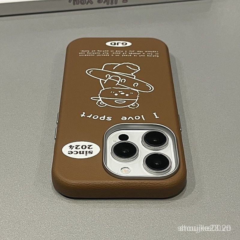 iPhone 16 手機殻適用 iPhone 15Promax 可愛小熊造型 14 高級 13 全覆蓋 12 OKBH | 蝦皮購物