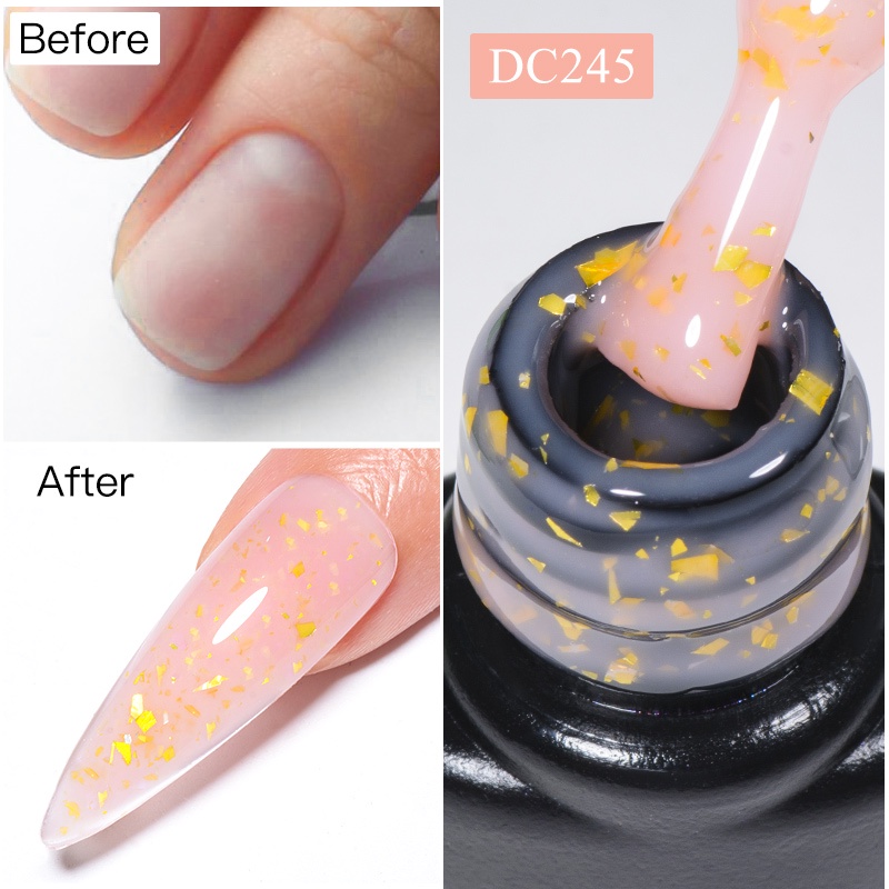 MTSSII 7毫升金箔細閃橡皮底膠 閃粉橡皮底膠 甲油膠 美甲凝膠 亮片閃粉膠 光療指甲油 封層膠 底膠 | 蝦皮購物