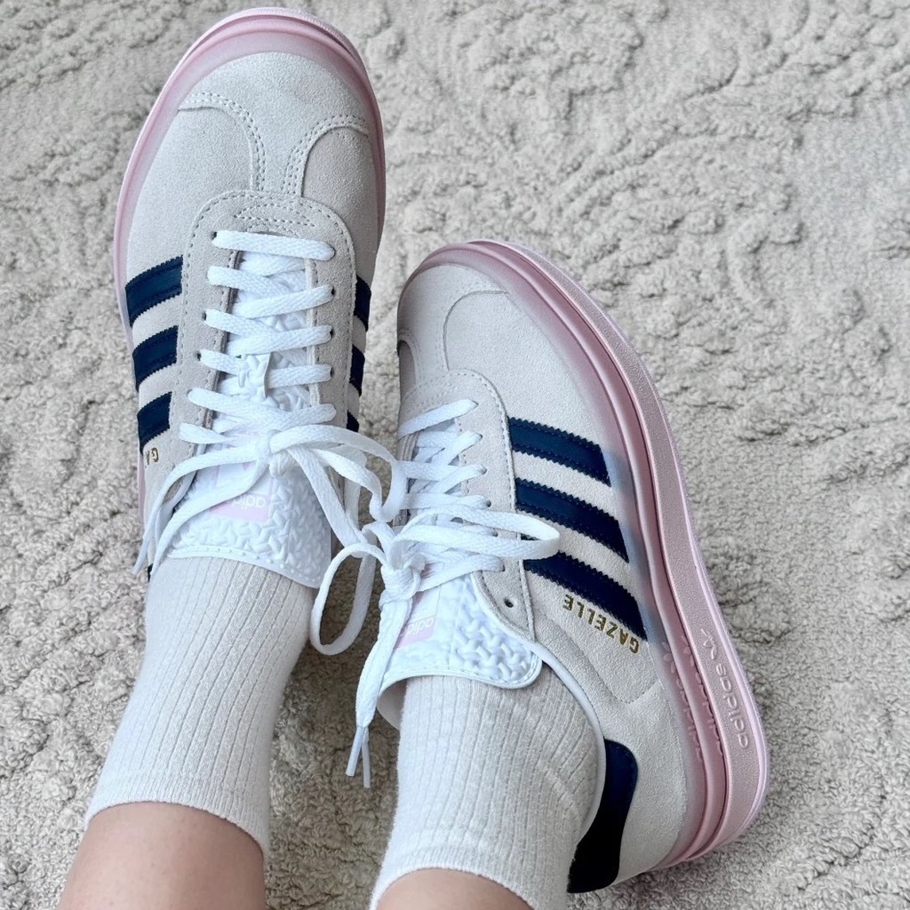 -EJ- 現貨 ADIDAS GAZELLE BOLD 漸層粉藍 灰藍 深藍 米灰 粉色 女鞋 IE6508 | 蝦皮購物