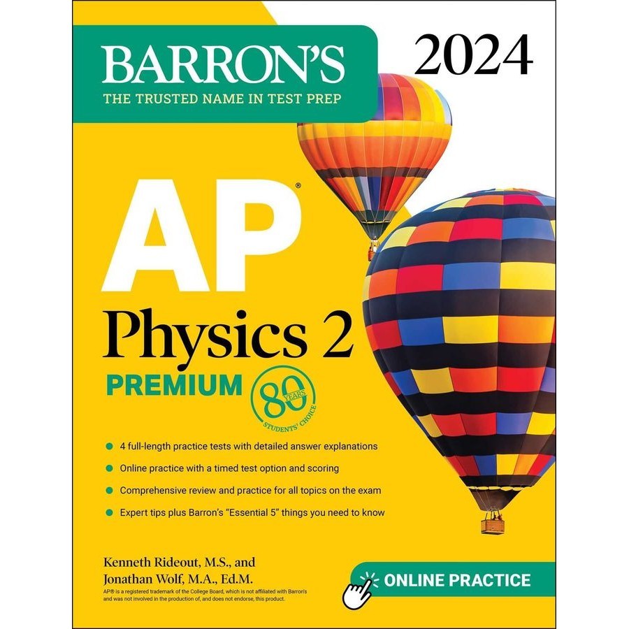 AP Physics 2 Premium 2024: 4 Practice Tests+Comprehensive Review ...