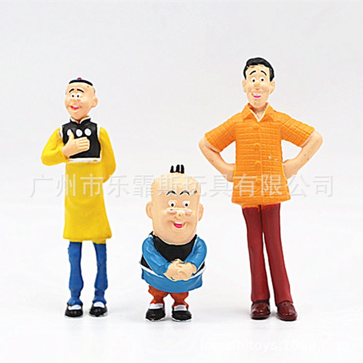 免運 懷舊經典漫畫人物 老夫子 大番薯 秦先生3款公仔玩具模型擺件 | 蝦皮購物