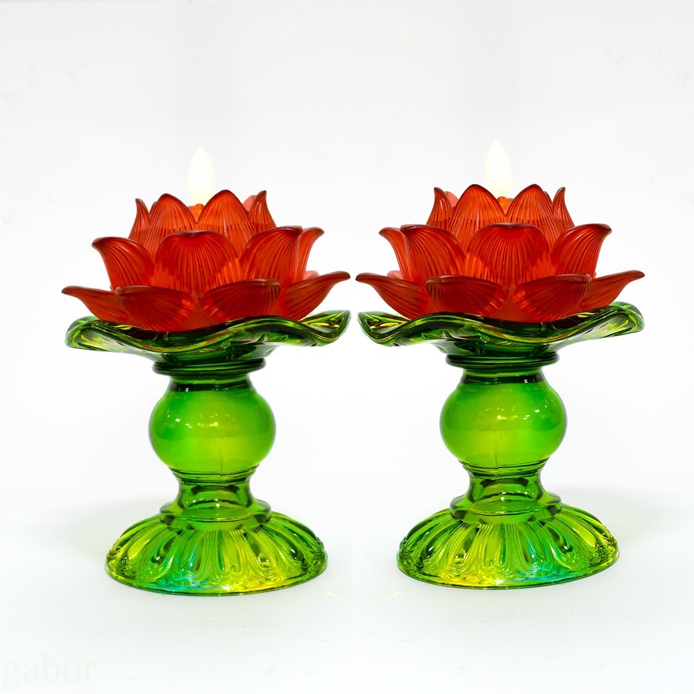 【新韻傳音】蓮華心燈-二入套組(共七色可選) 蓮花造型電子蠟燭 蓮花飄飄燭 蓮花燈 供佛燈 佛具用品 LED燈 A012 | 蝦皮購物